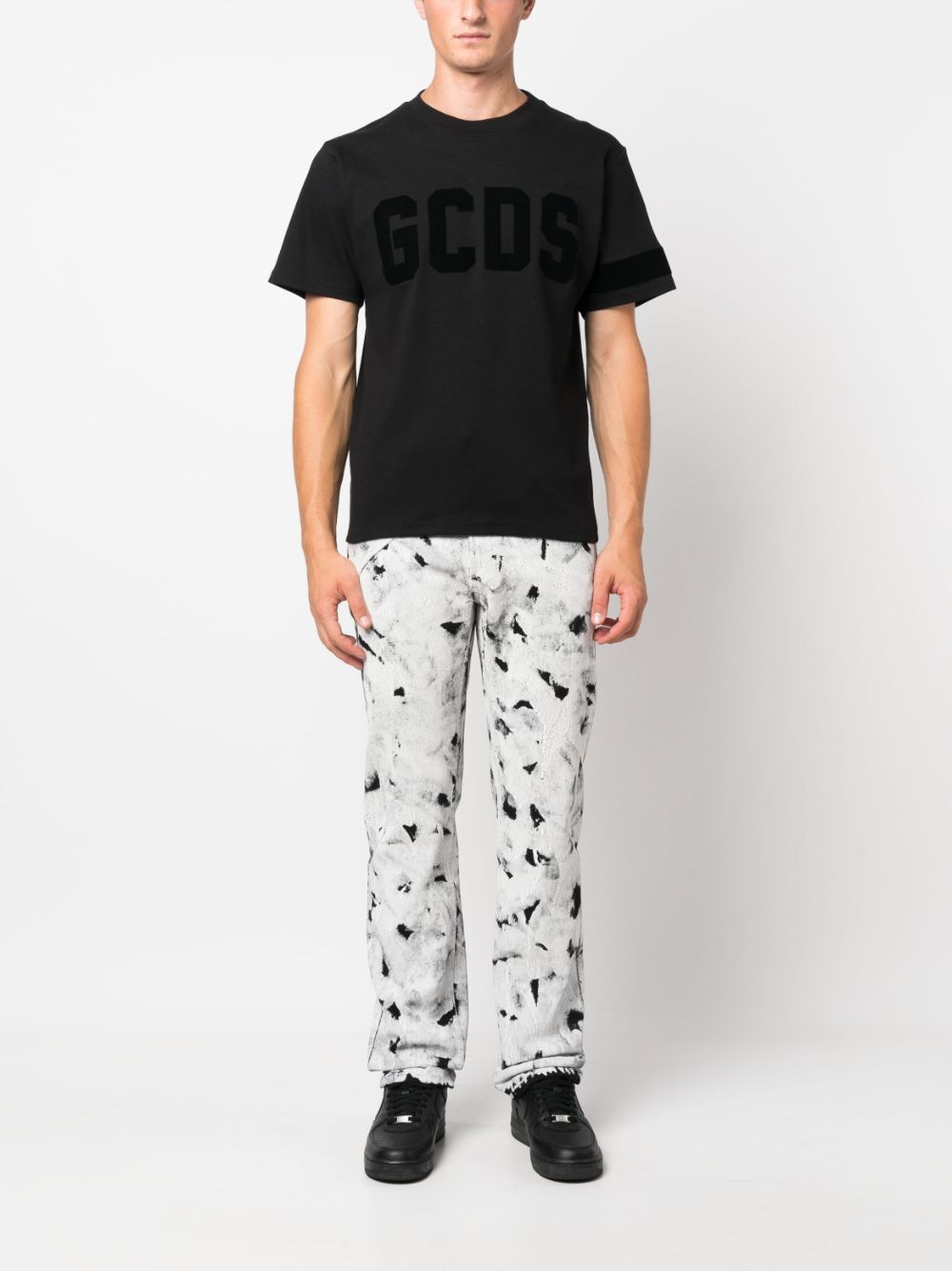 GCDS logo-print cotton t-shirt