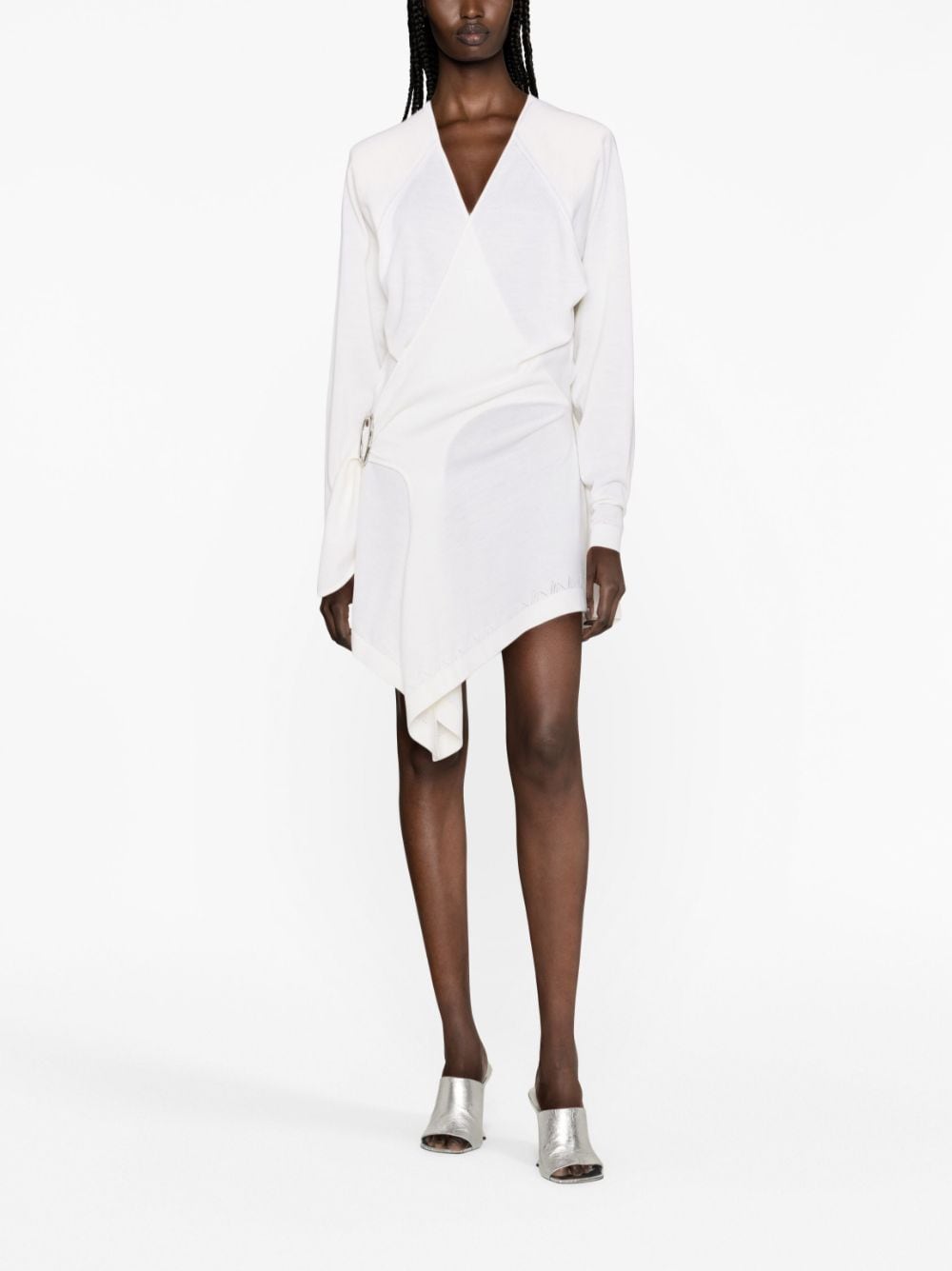 ATTICO The Attico Hurely Wrap Minidress