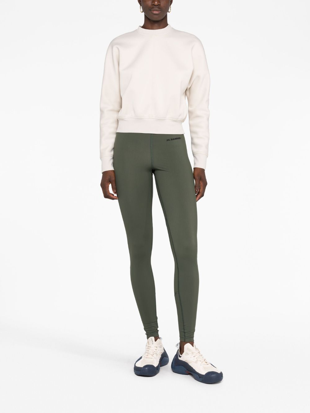 JIL SANDER logo-print leggings