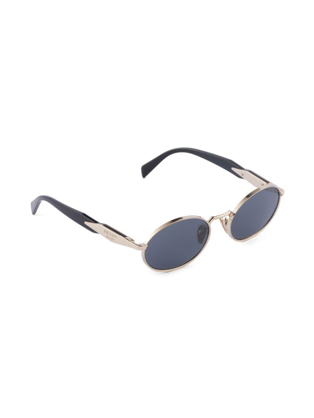 Prada Oval-Frame Sunglasses - Silver | Editorialist display picture 3