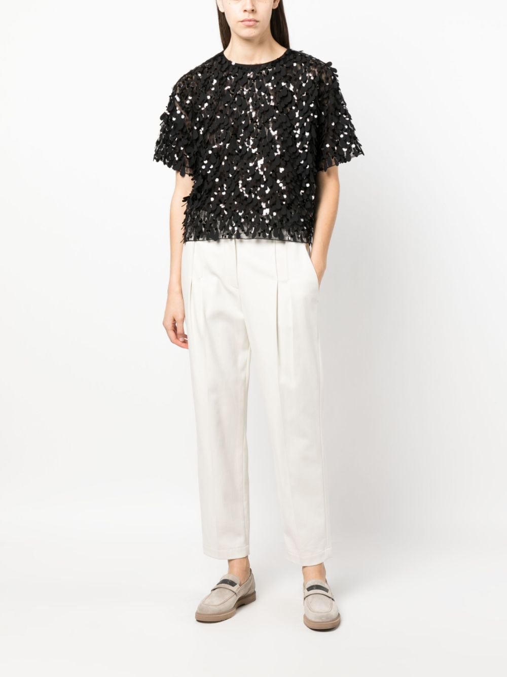BRUNELLO CUCINELLI Jazz Droplet Embellished T-Shirt