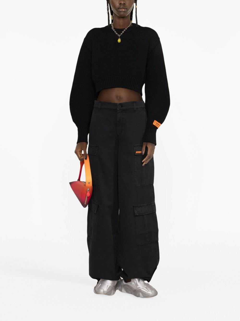 HERON PRESTON Heron Preston Mid-Rise Cargo Trousers