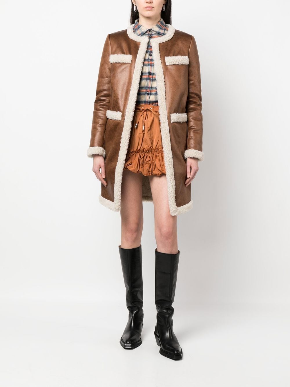 DSQUARED2 DSQUARED2 Faux-Shearling Coat