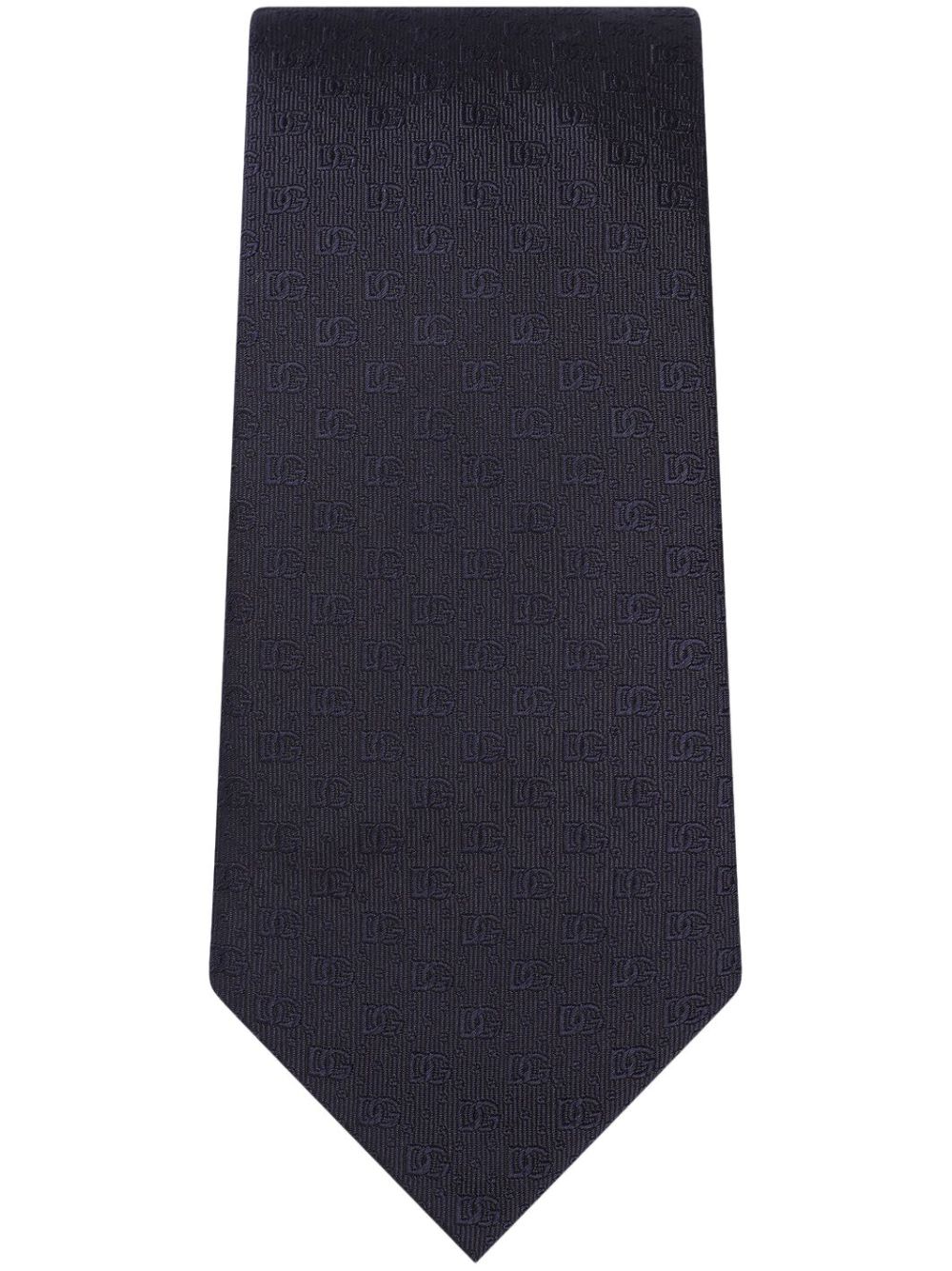 DOLCE & GABBANA Logo-Jacquard Silk Tie