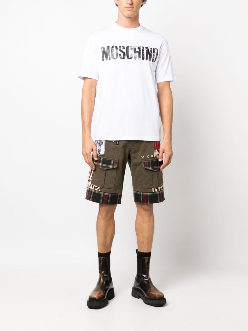 MOSCHINO logo-print cotton t-shirt