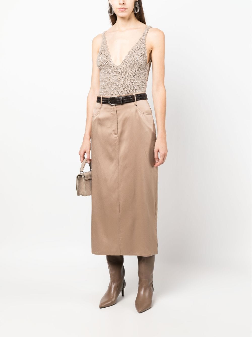 BRUNELLO CUCINELLI Brunello Cucinelli Straight-Cut Midi Skirt