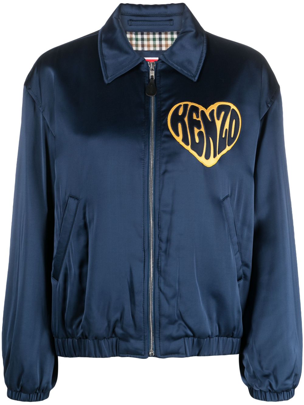 KENZO Kenzo Heart-Patch Satin Jacket