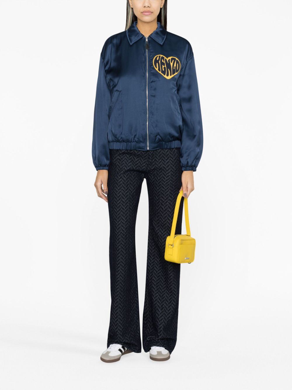 KENZO Kenzo Heart-Patch Satin Jacket