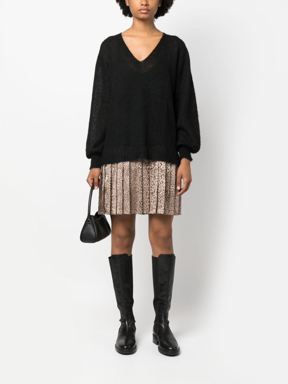 TWINSET TWINSET V-Neck Panelled Minidress