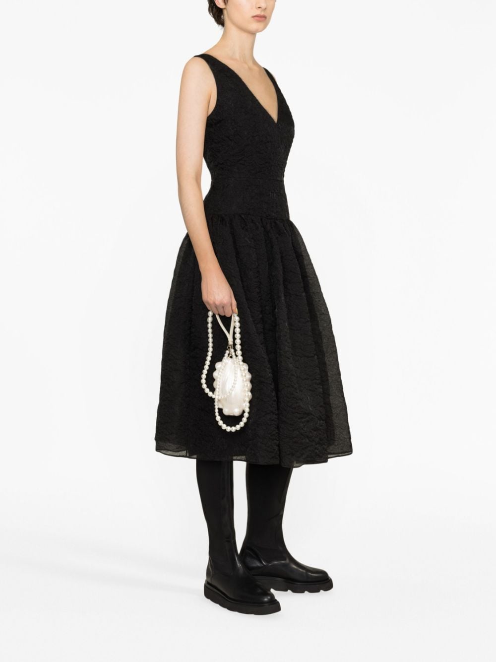 ERDEM ERDEM Crinkled-Effect Silk Dress