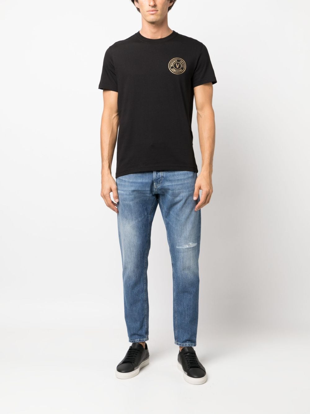 VERSACE logo-print short-sleeved t-shirt