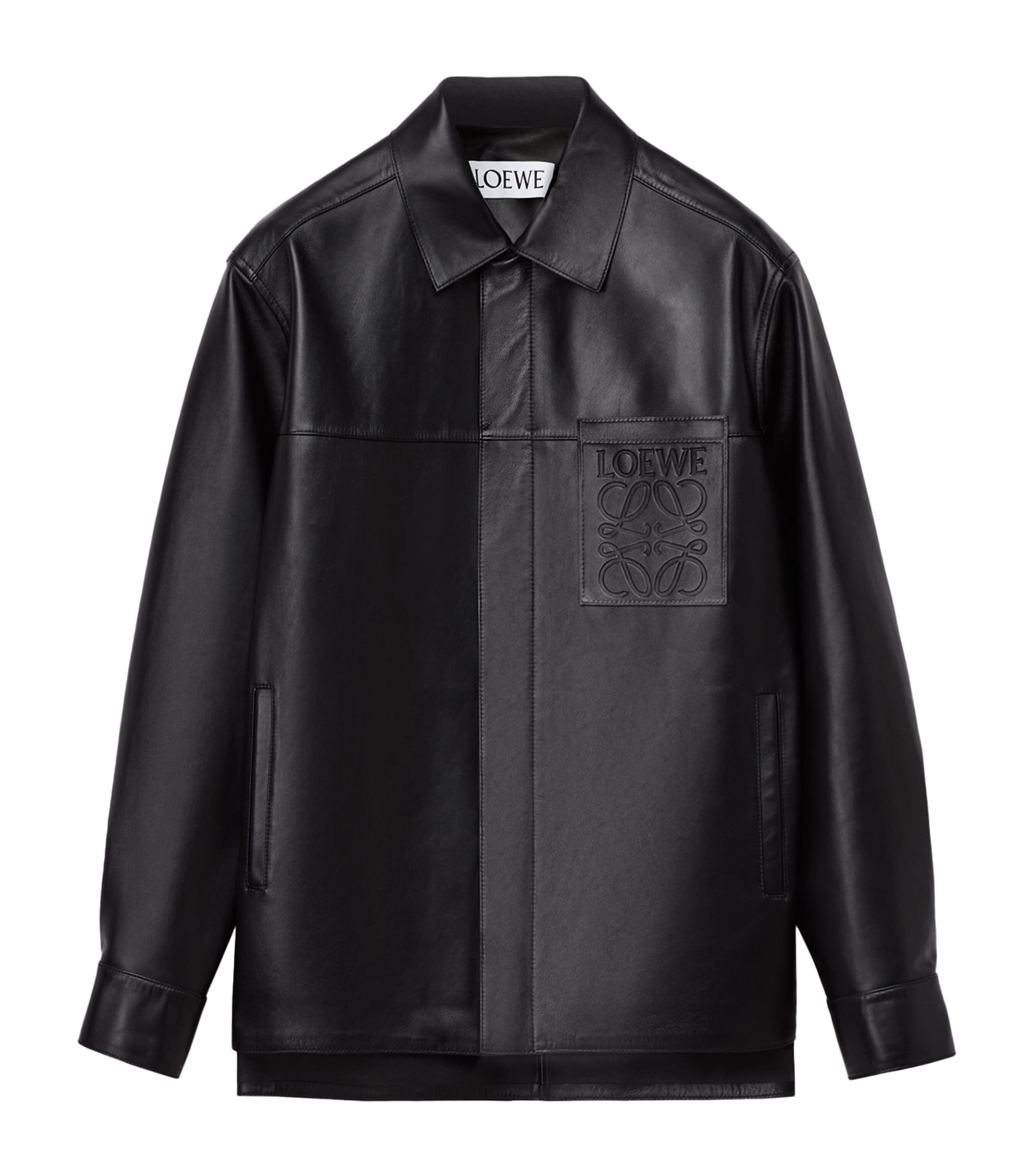 90s OLD LOEWE レザージャケット　ブルゾン　キルティング　メンズ Loewe Leather Jacket - Black | Editorialist