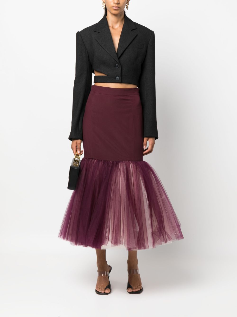 MOSCHINO Moschino Fishtail Pencil Midi Skirt