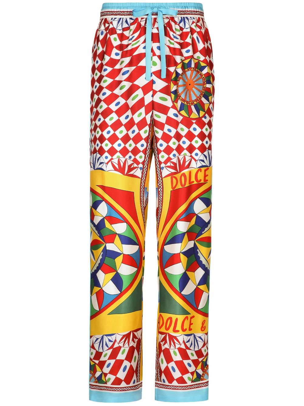DOLCE & GABBANA Dolce & Gabbana Geometric-Pattern Trousers