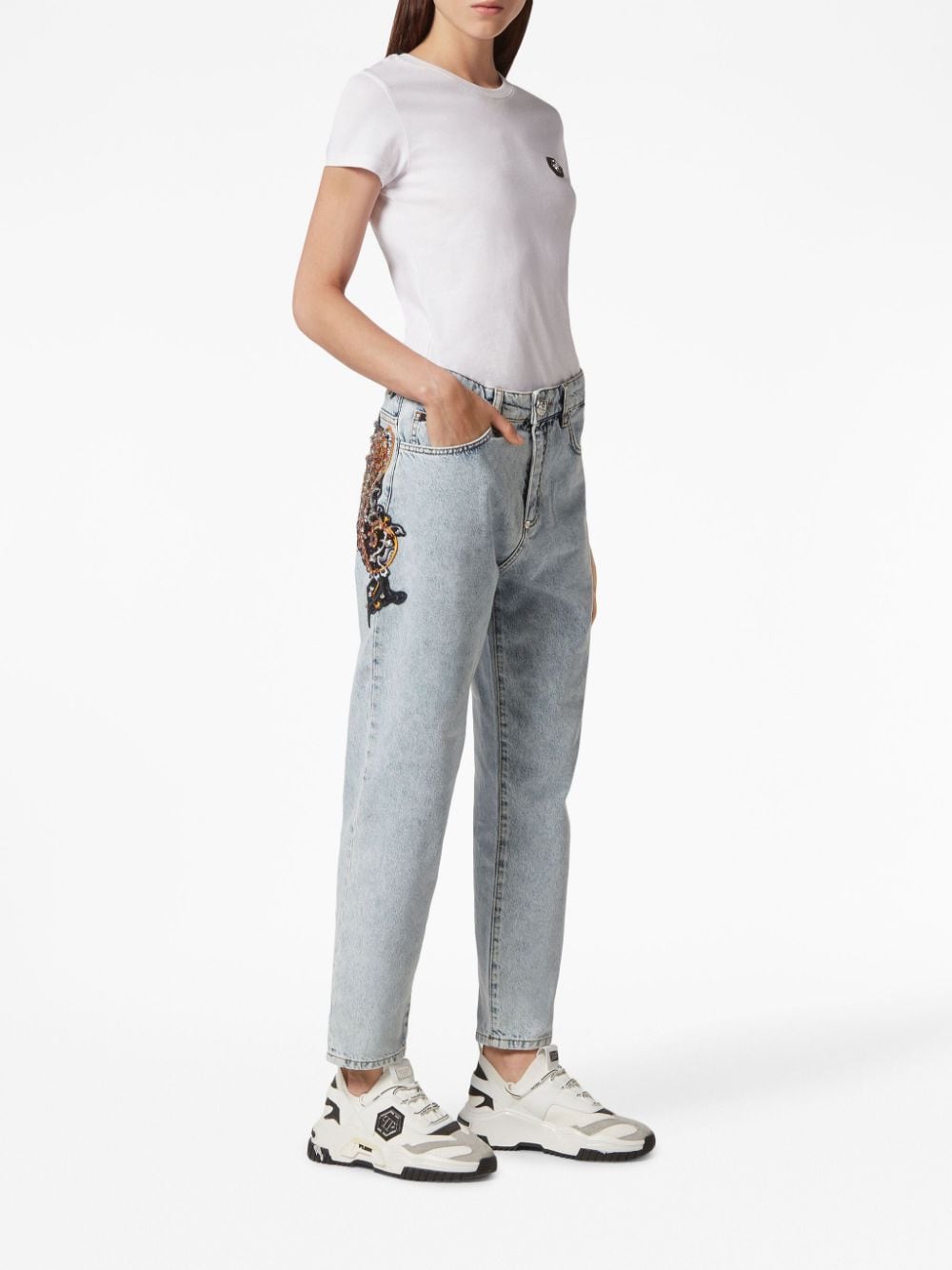 PHILIPP PLEIN Philipp Plein Appliqué-Detail Jeans