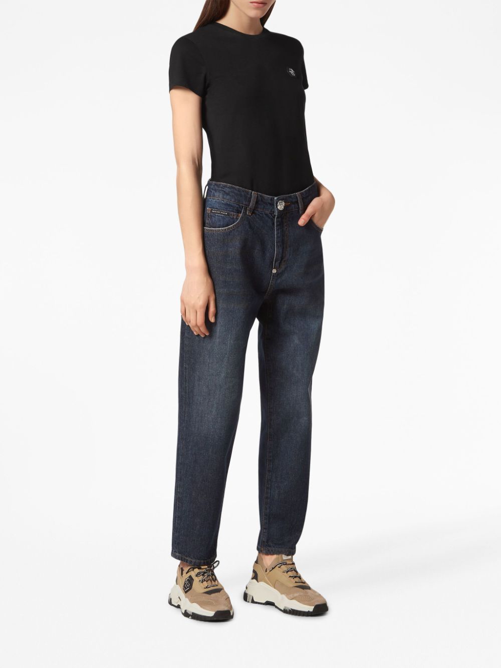 PHILIPP PLEIN Philipp Plein Appliqué-Detail Tapered Jeans