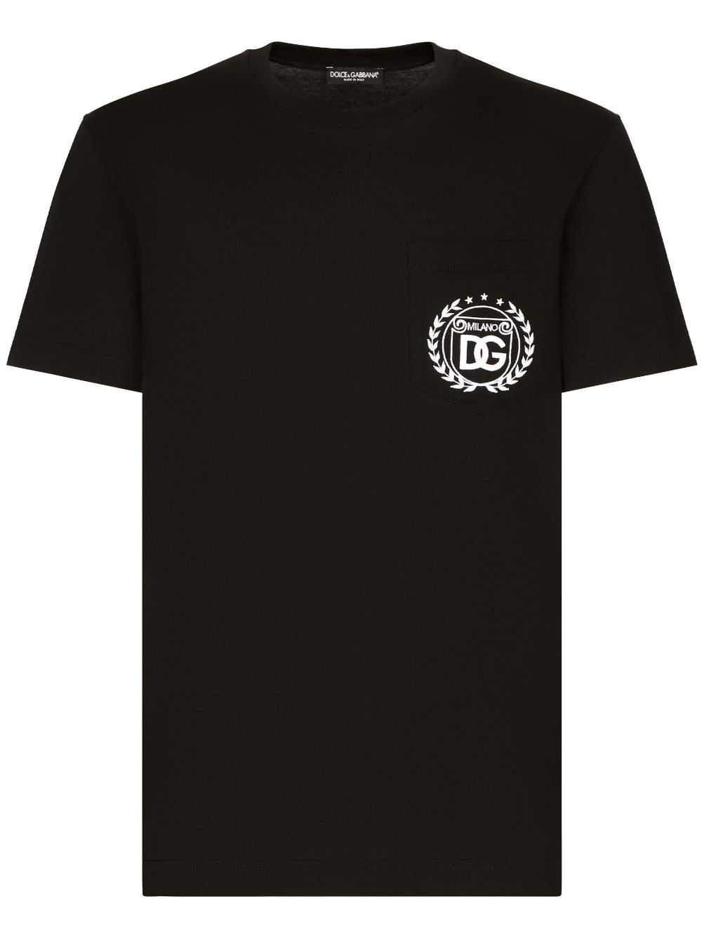 DOLCE & GABBANA embroidered-logo cotton t-shirt