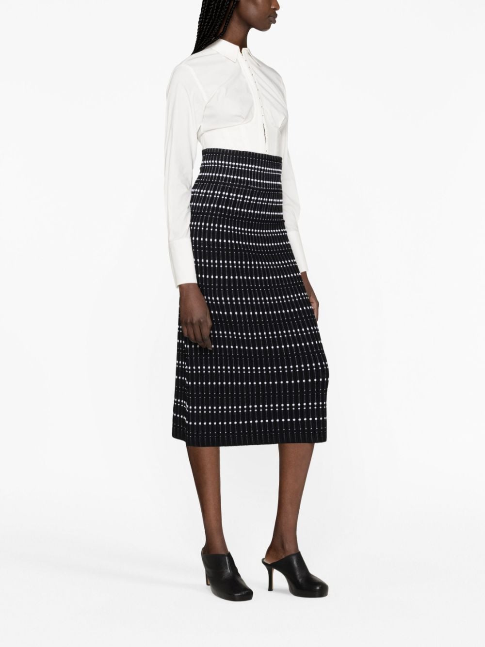 ALEXANDER MCQUEEN Alexander McQueen Fitted Midi Skirt
