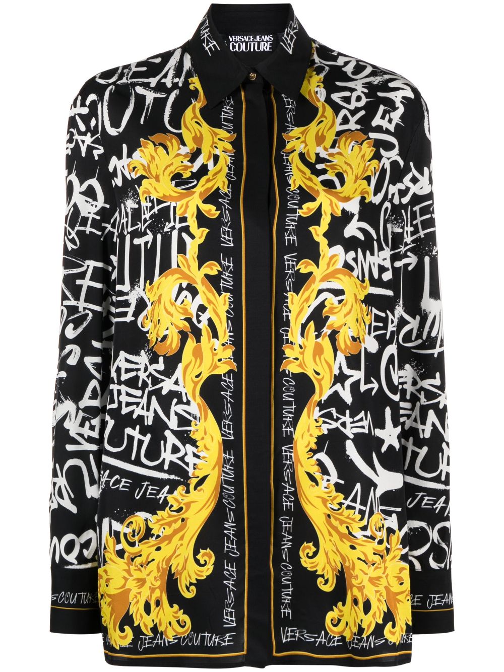 VERSACE Versace Jeans Couture Logo Printed Blouse
