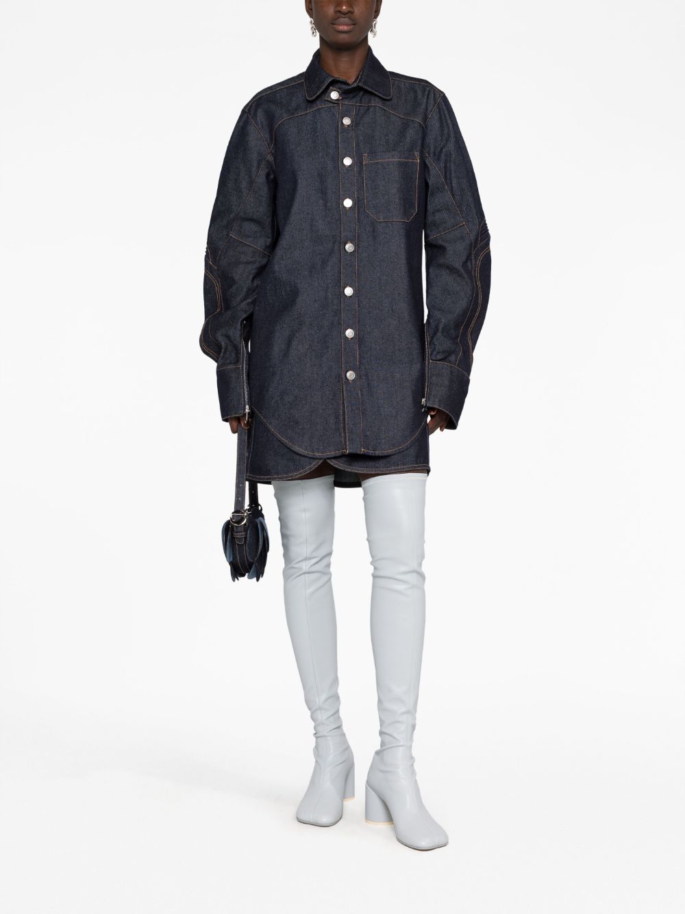 COPERNI Coperni Moto Oversized Denim Shirt