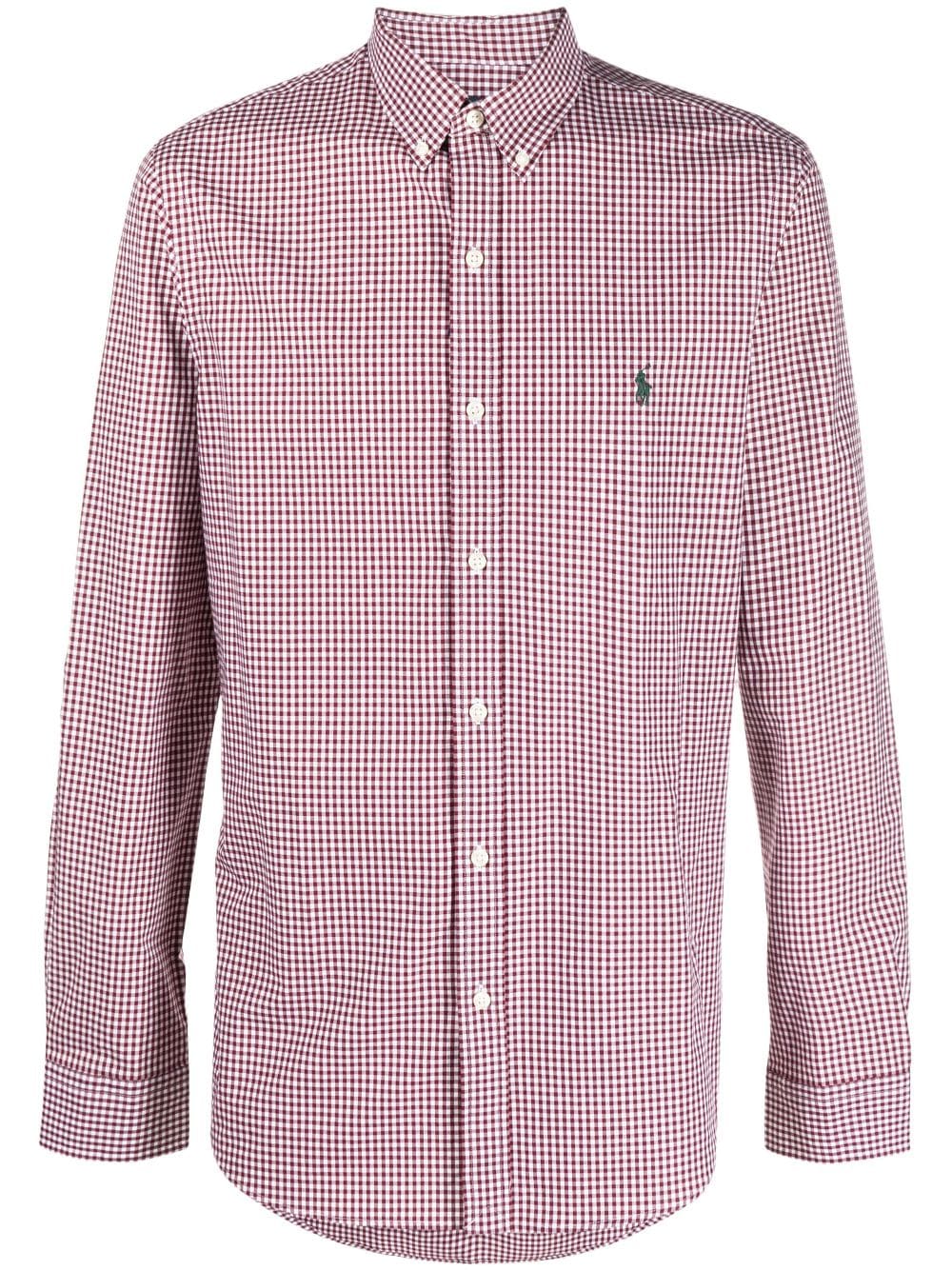 Ralph Lauren Gingham Check Shirt Red Editorialist