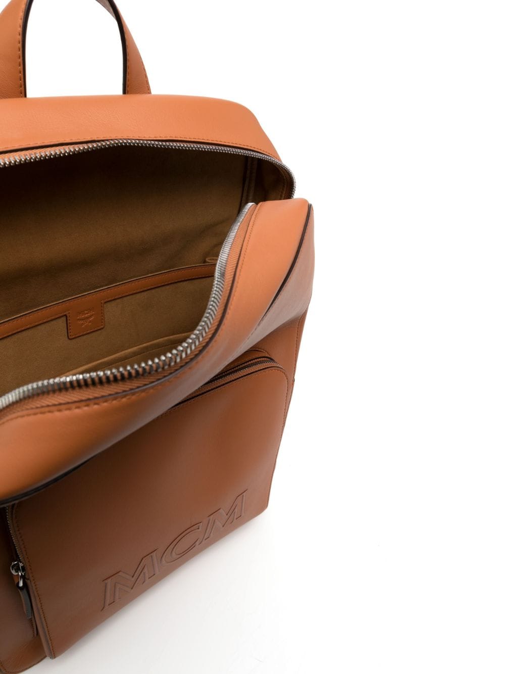 Mcm Medium Aren Leather Backpack In Brown - 10% Off  display picture 2