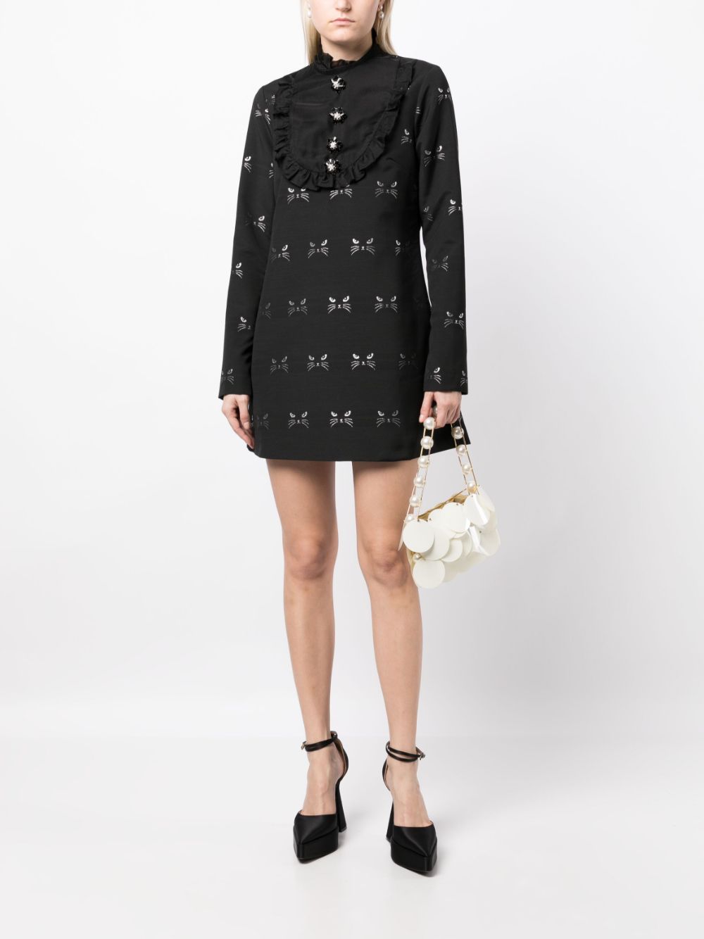 MACGRAW Macgraw Tempo Jacquard Mini Dress