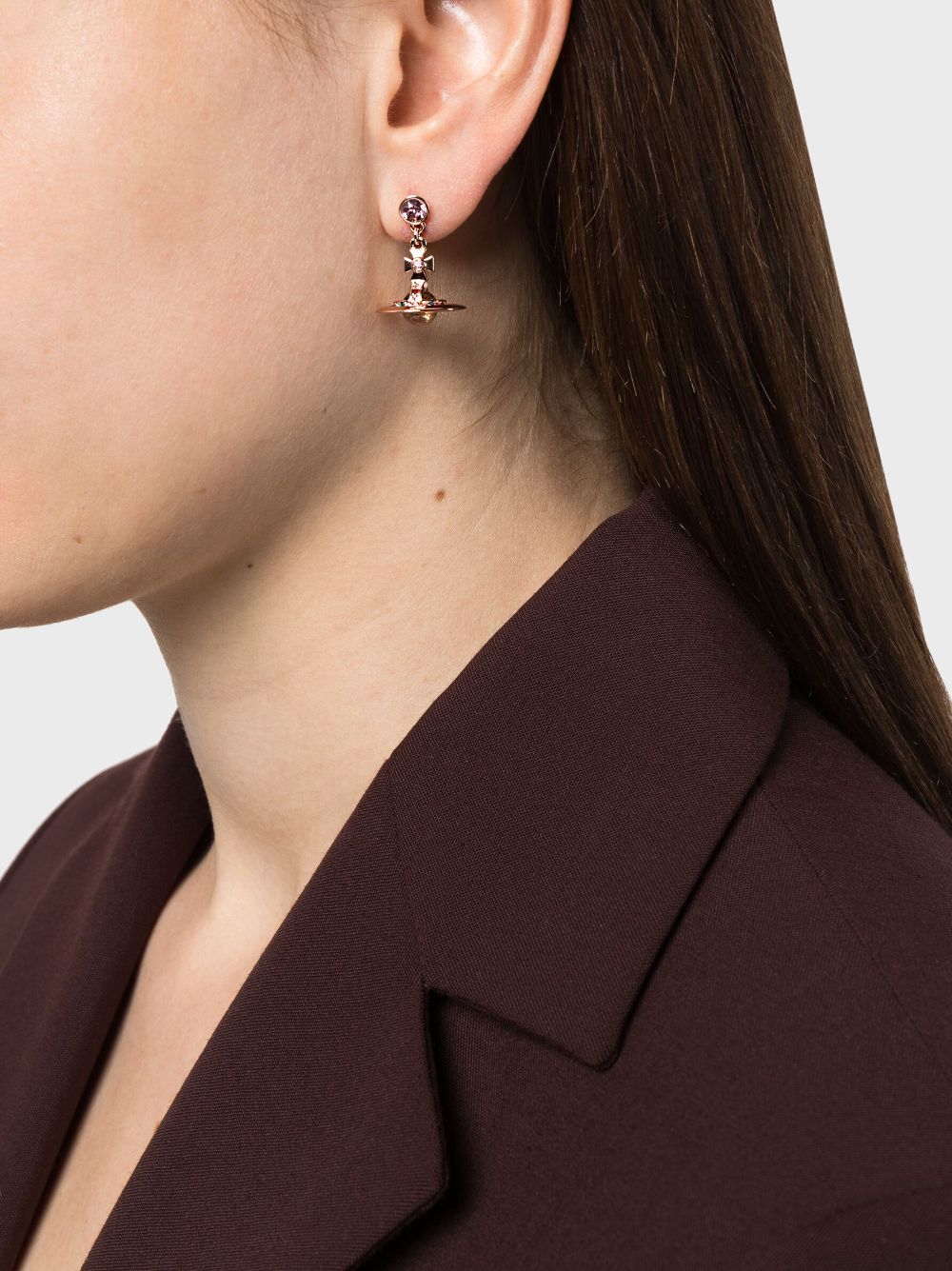 Vivienne Westwood Petite Orb Earrings - Pink | Editorialist