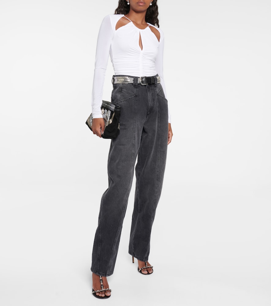 ISABEL MARANT Isabel Marant Levona Cutout Jersey Top