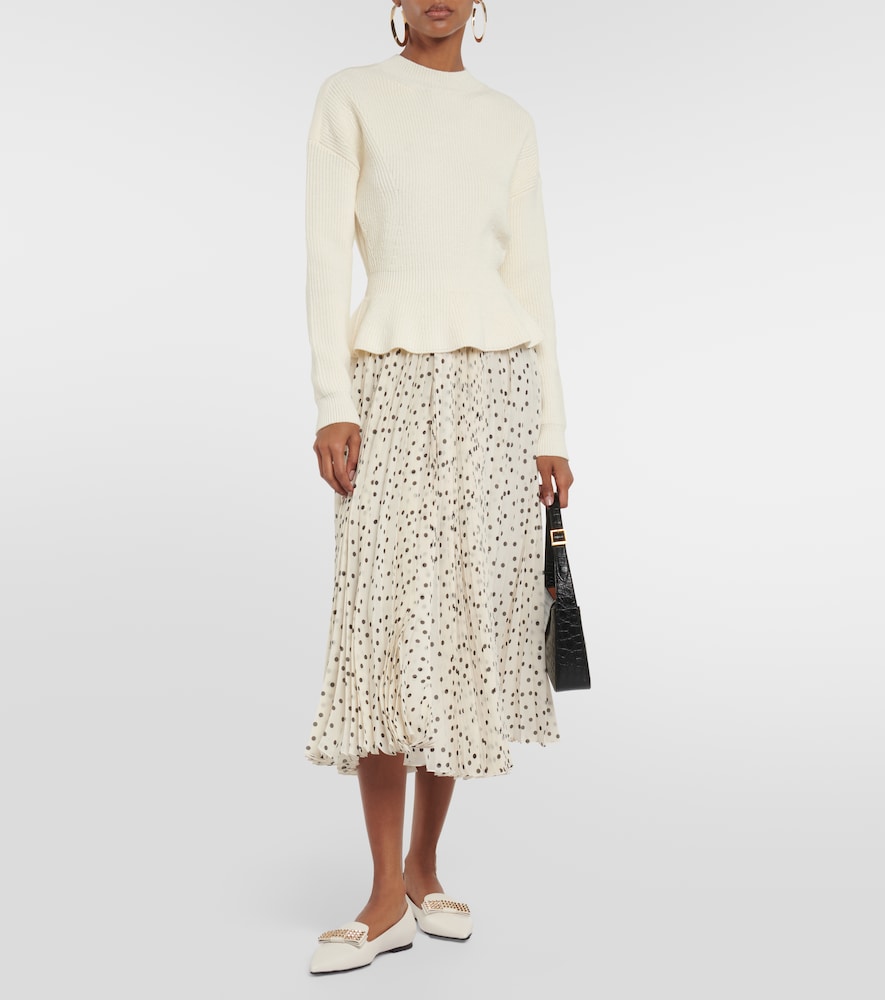 JIMMY CHOO Jimmy Choo Gala Embellished Leather Ballet Flats