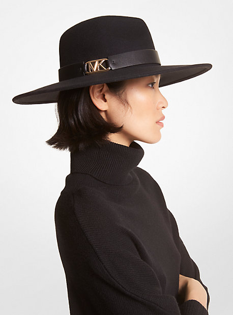 MICHAEL KORS Women’s wool fedora wide brim hat?? Michael Kors Karlie Straw Fedora | Neiman Marcus main image 4