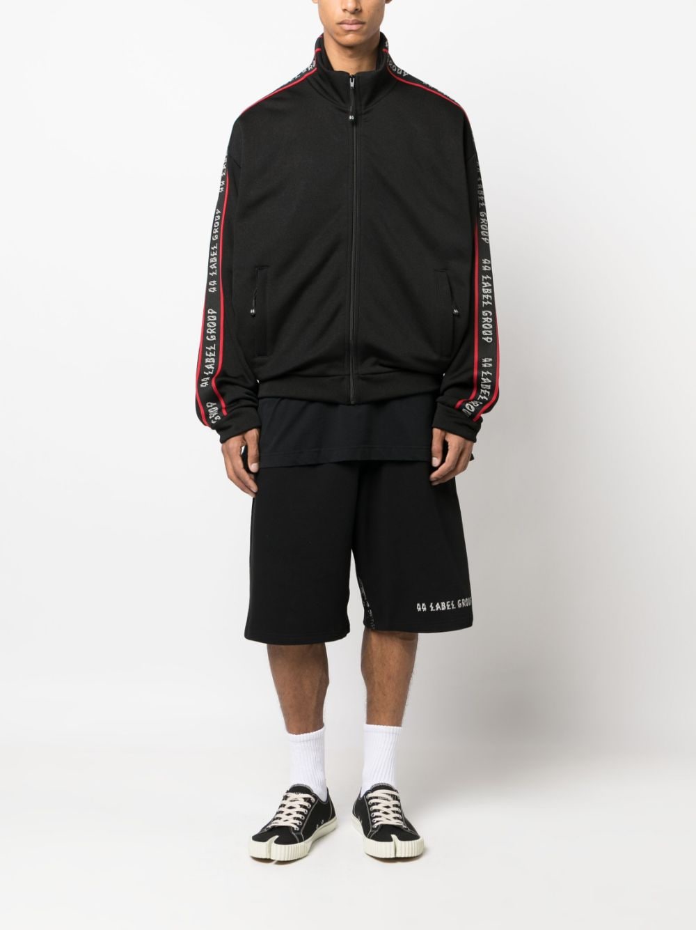 44 LABEL GROUP 44 LABEL GROUP Logo-Tape High-Neck Bomber Jacket