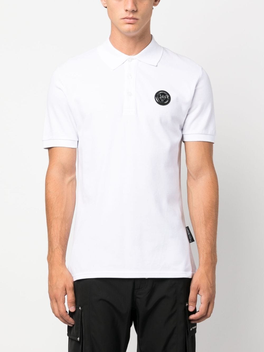 PLEIN SPORT ss thunder tiger cotton polo shirt