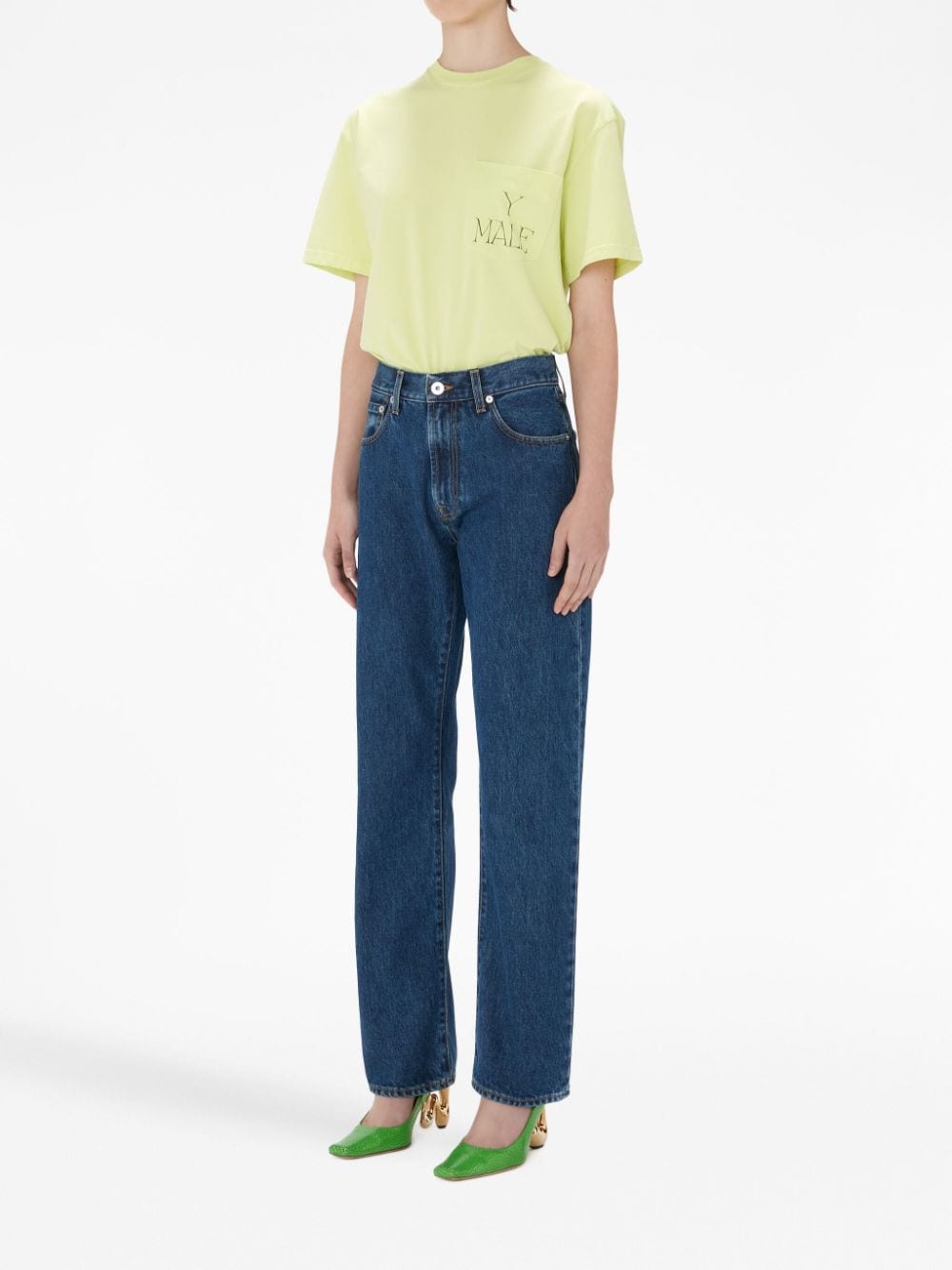 JW ANDERSON JW Anderson High-Rise Straight-Leg Jeans