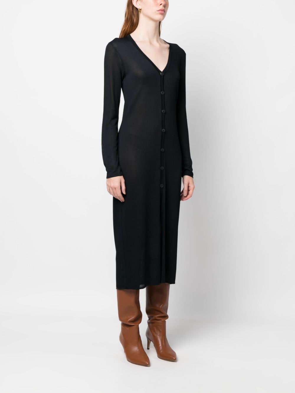 Tory Burch Pointelle-Knit Tank Dress In Black - 80% Off | Editorialist