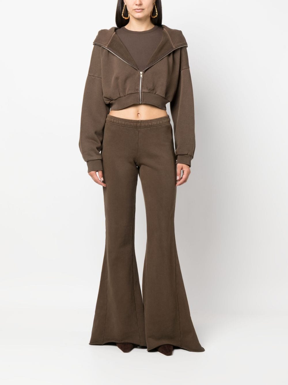 ENTIRE STUDIOS ENTIRE STUDIOS Washed-Effect Flared Trousers