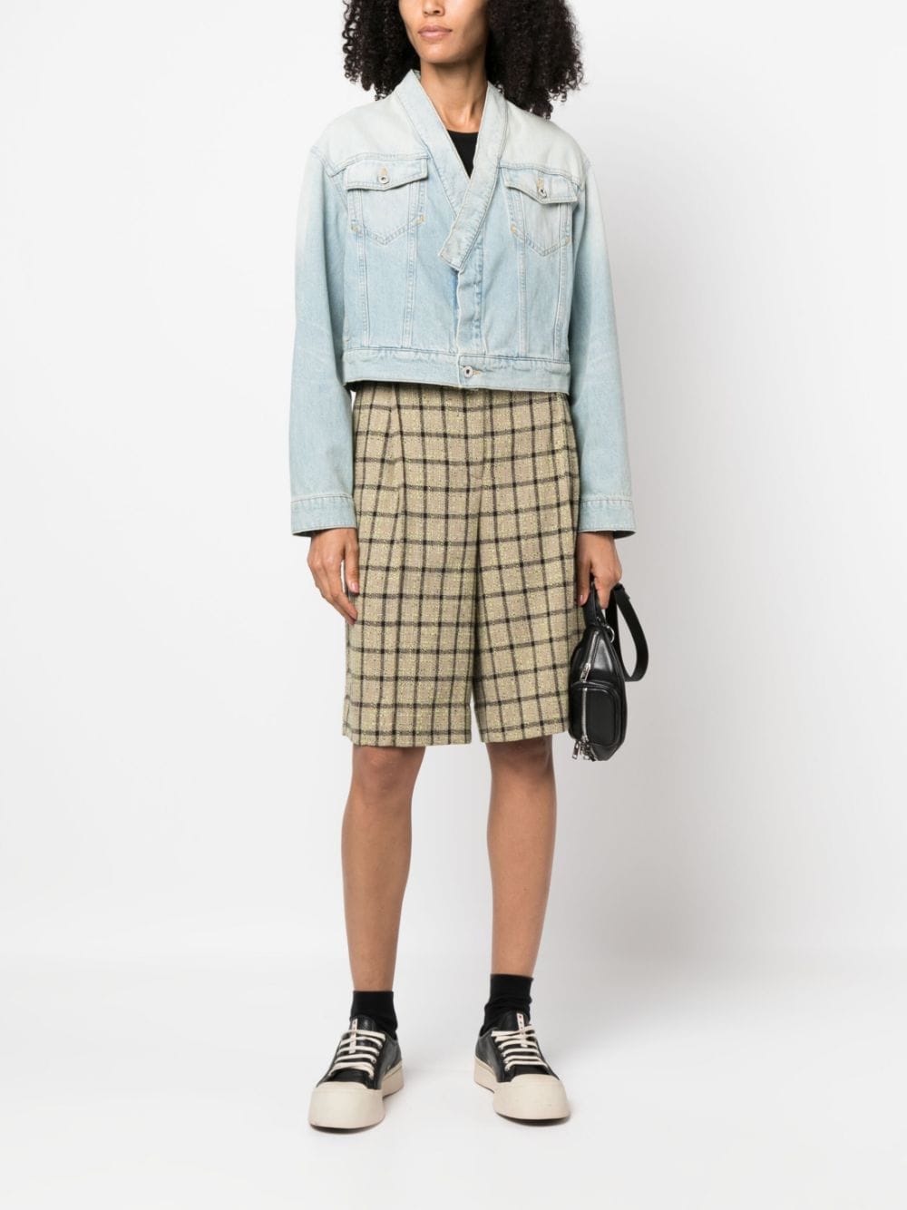 KENZO Kenzo Faded-Effect Cropped Denim Jacket