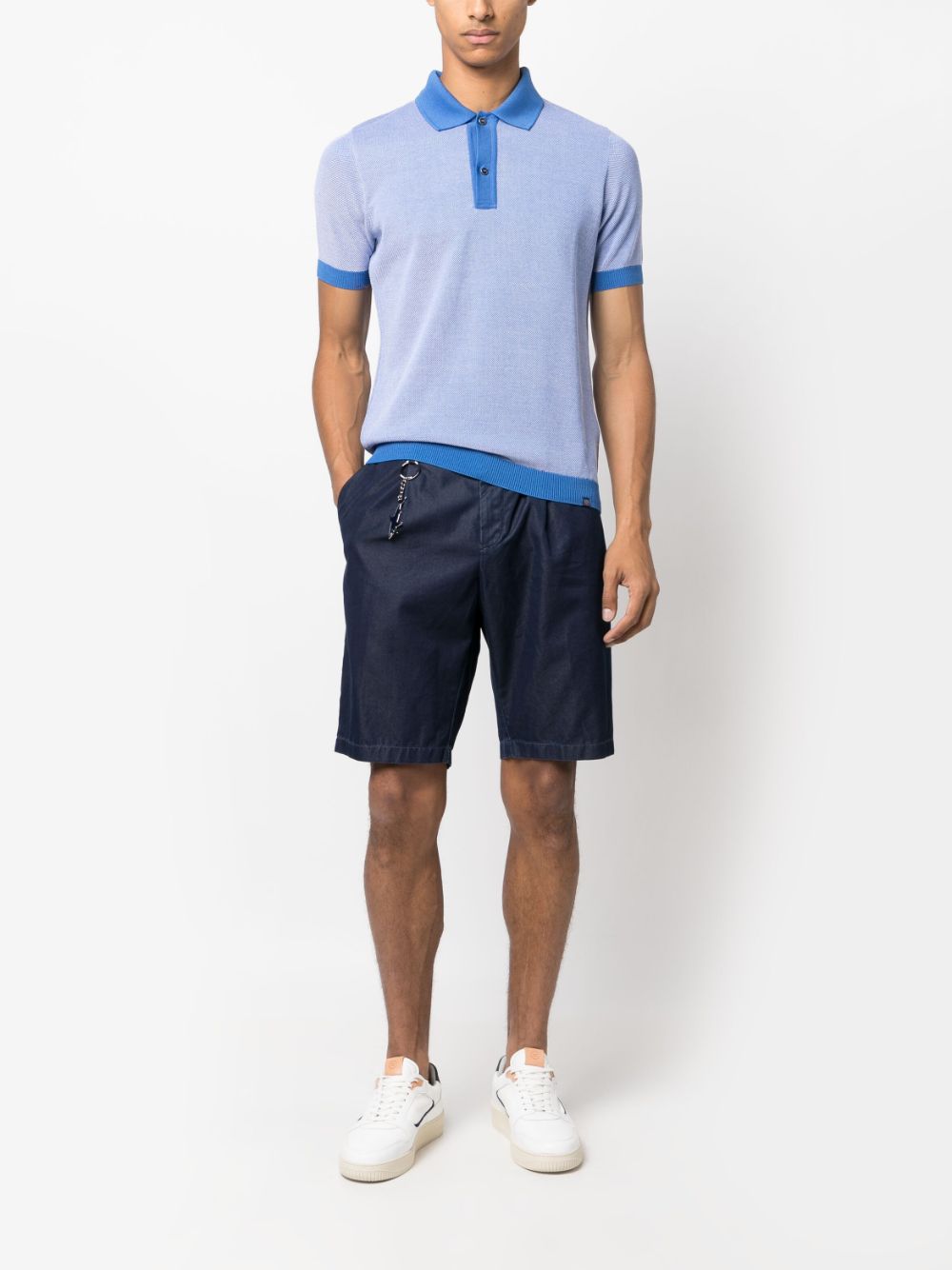 PAUL & SHARK Logo-Charm Denim Bermuda Shorts