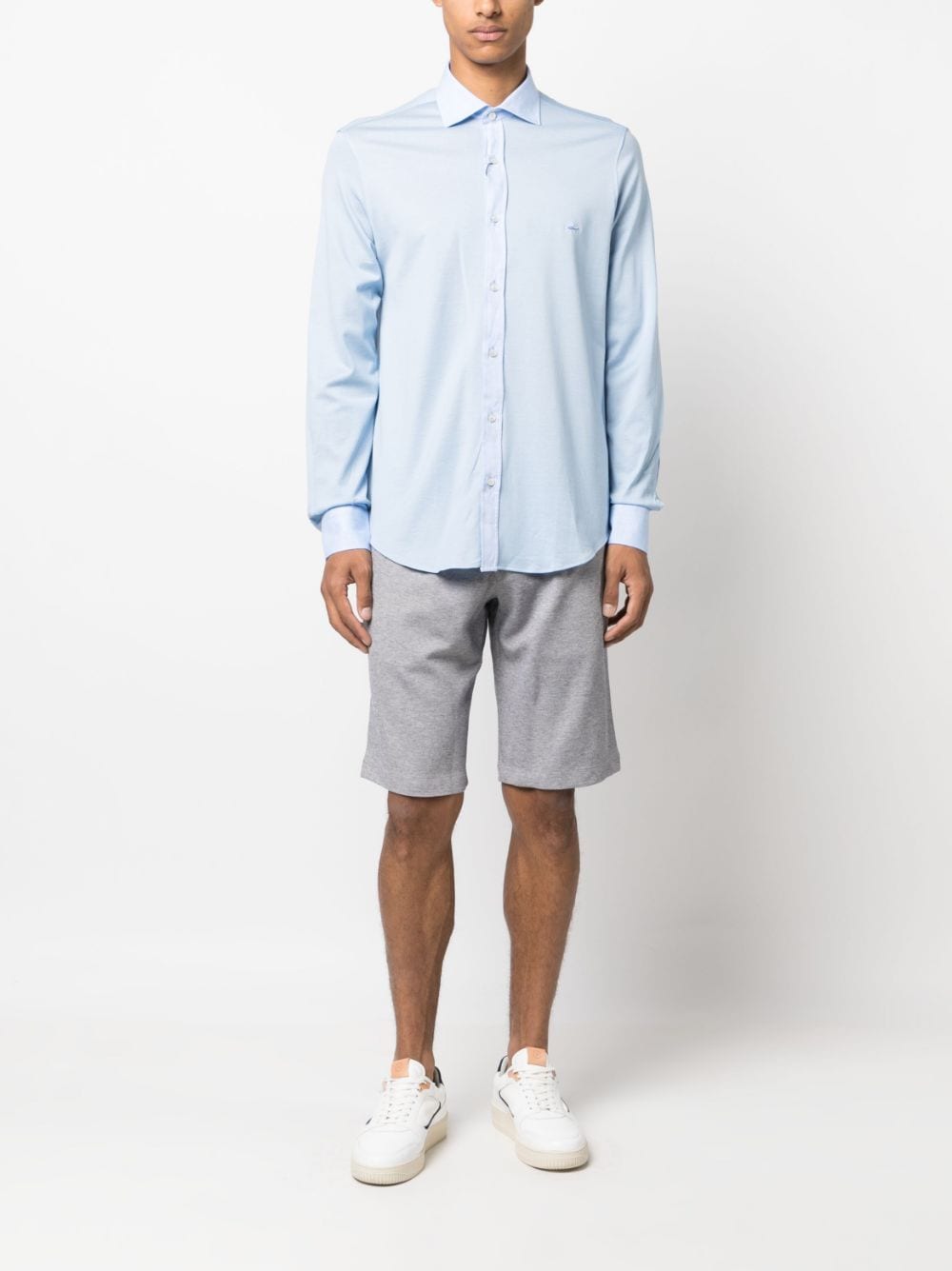 PAUL & SHARK Paul & Shark Mélange-Effect Drawstring-Waist Shorts