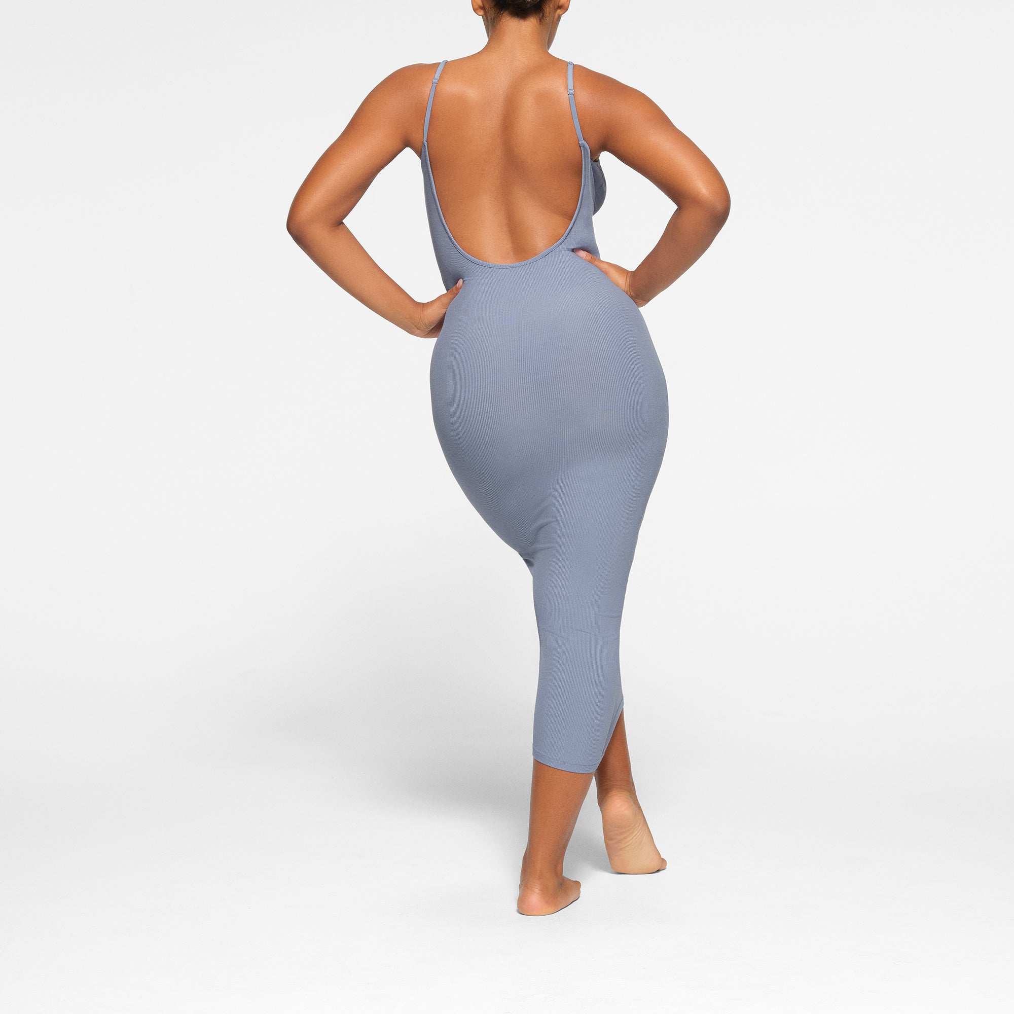 soft lounge backless dress SKIMS - Cobalt Size:38 it’s your go With Sleeves Bachelorette Party – Peppermayo