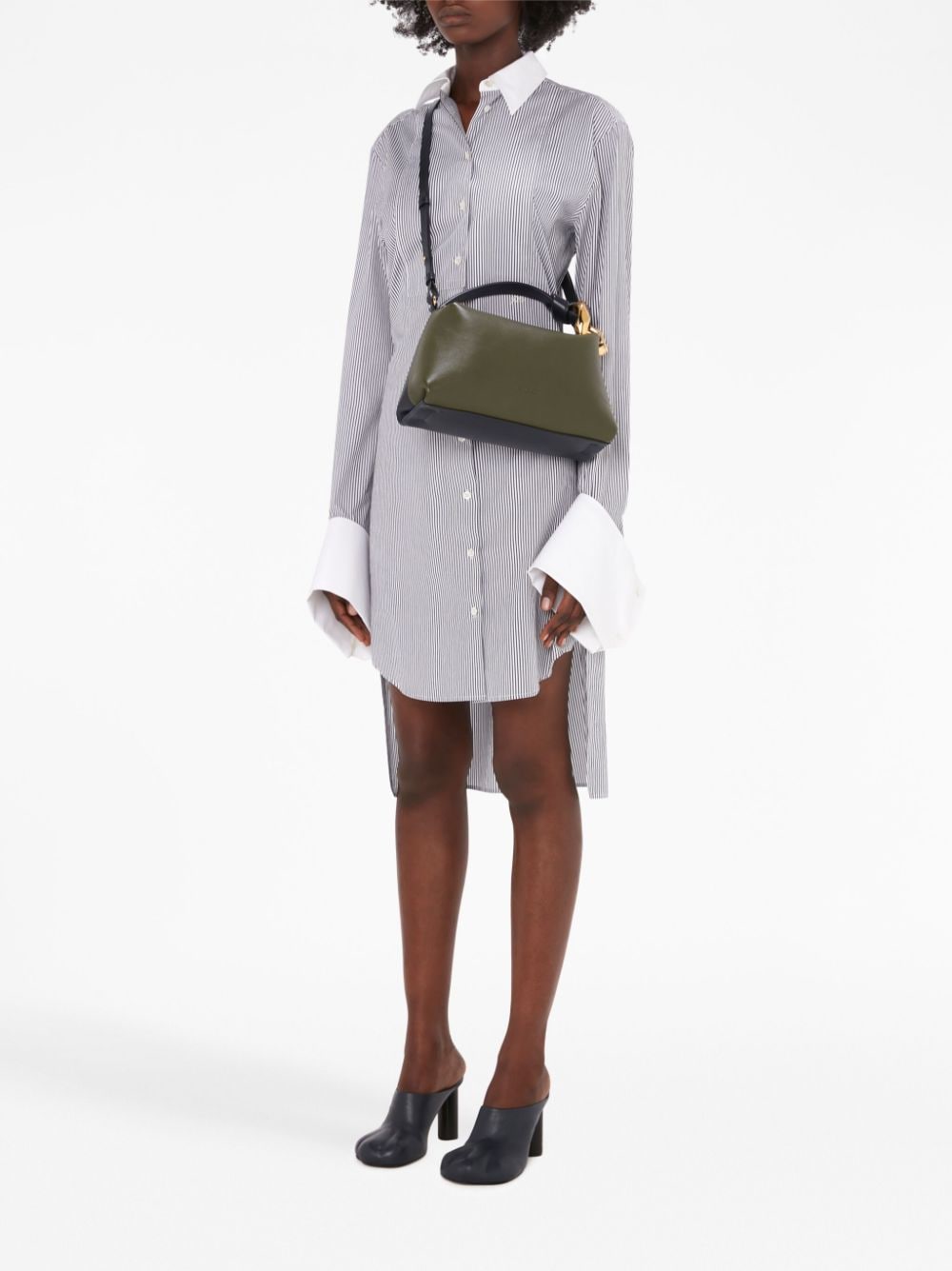 JW ANDERSON JW Anderson Striped Cotton Shirt Dress