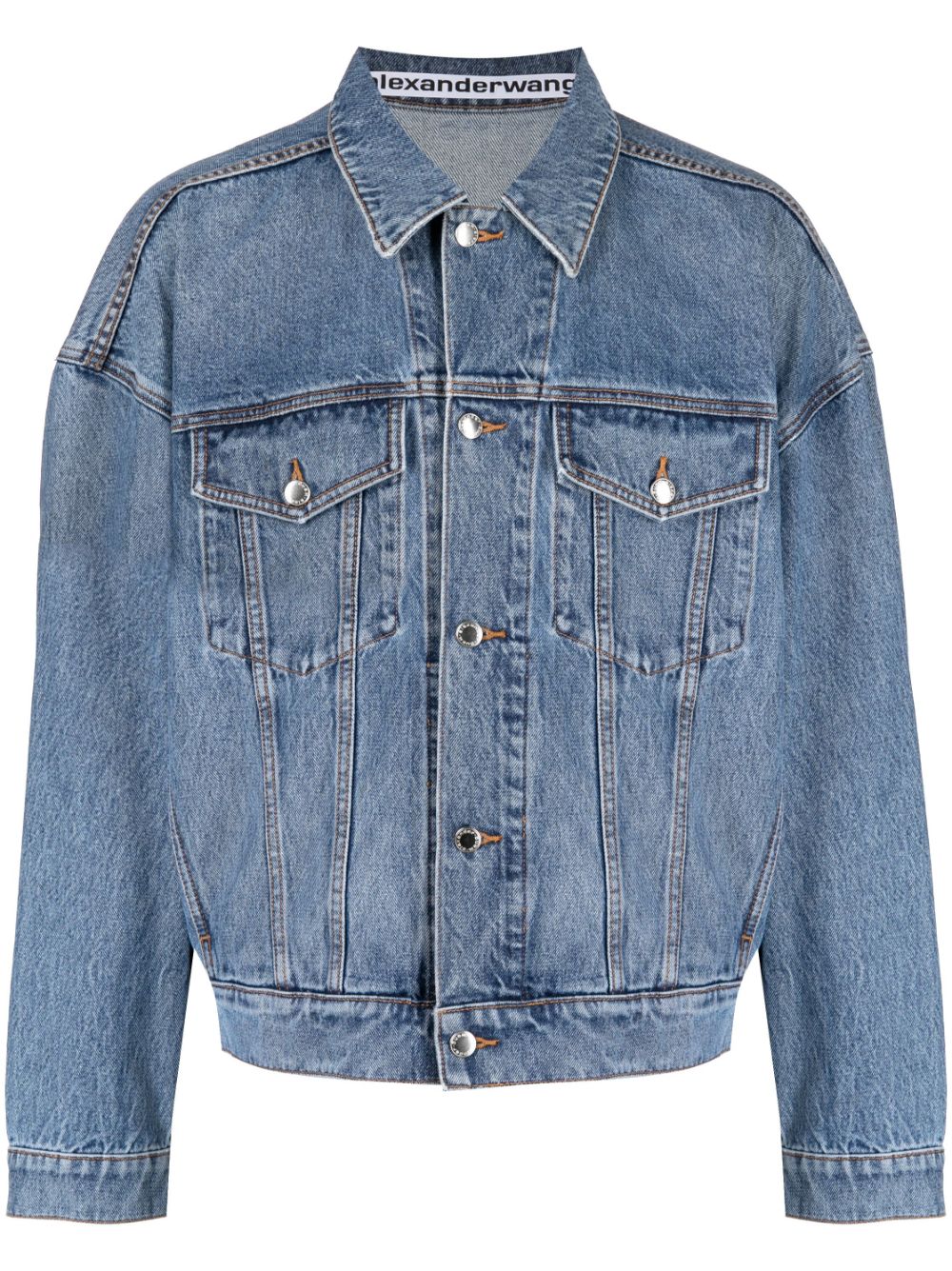 Alexander Wang Core Denim Trucker Jacket - Blue | Editorialist