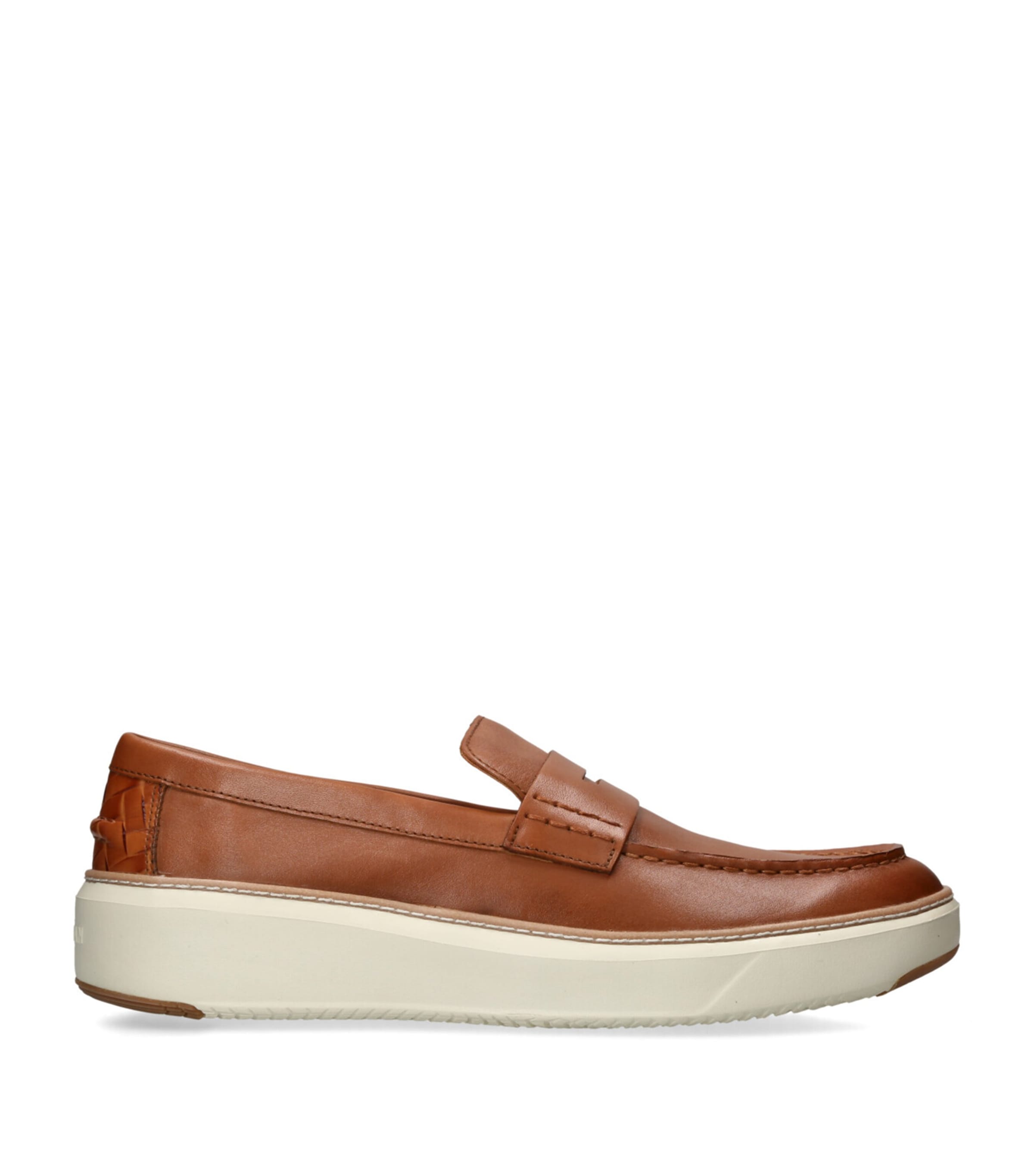 Cole Haan Leather Grandprø Topspin Penny Loafers - Beige 
