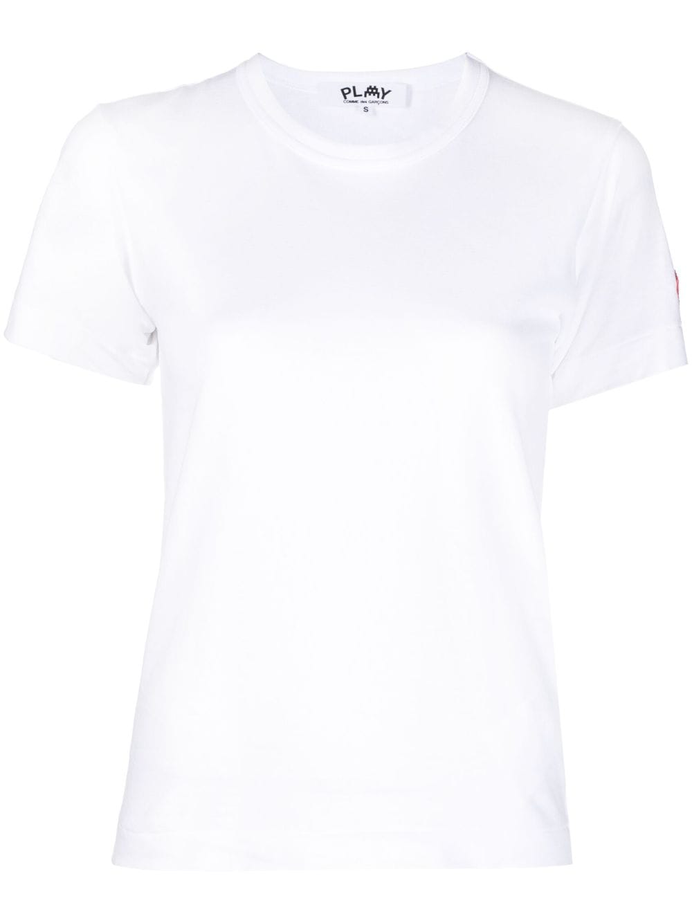 PLAY COMME DES GARCON Comme Des Garçons Play logo-patch T-shirt