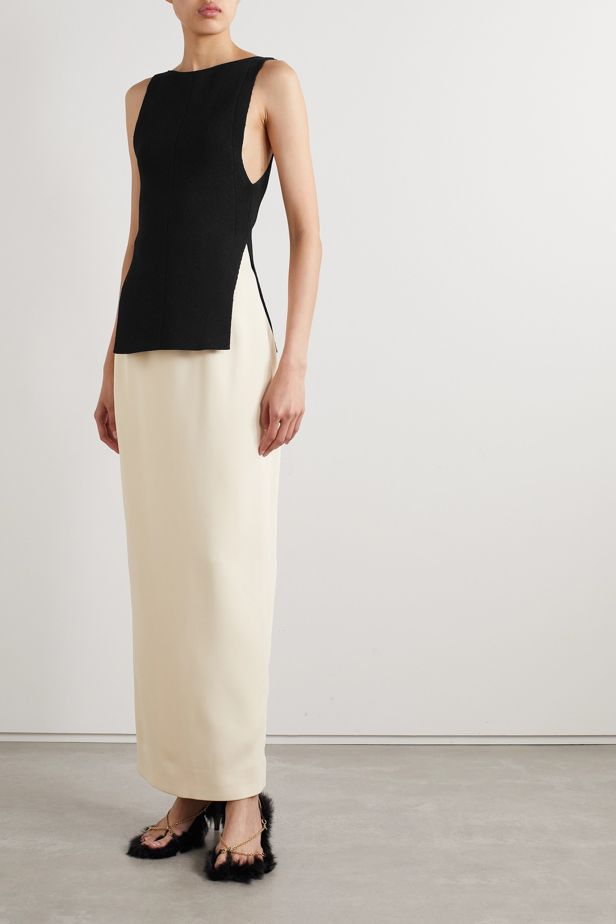 KHAITE Evelyn Ribbed-Knit Tank