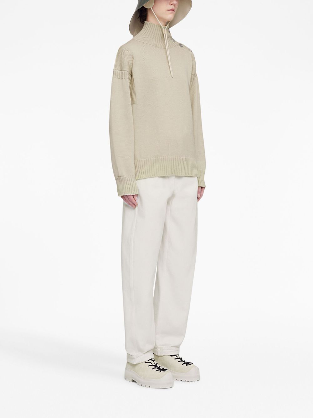 JIL SANDER Jil Sander High-Waisted Wide-Leg Jeans