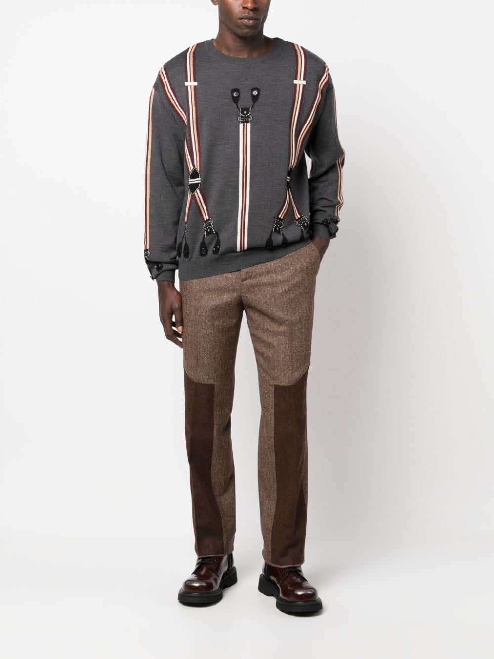 MOSCHINO Moschino Tailored-Cut Panelled Trousers