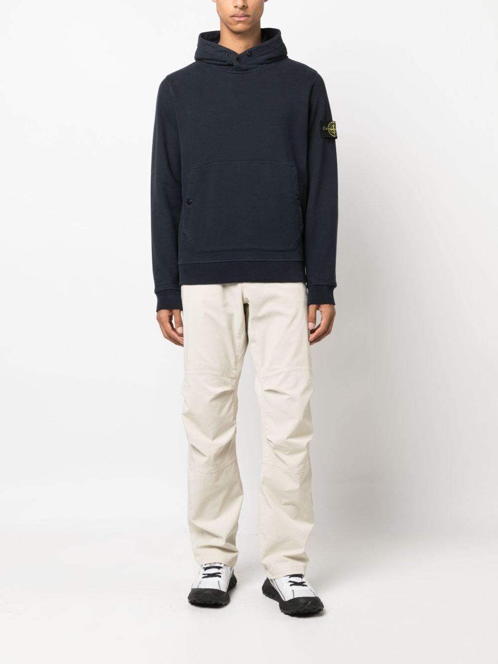 STONE ISLAND Stone Island Strap-Detail Tapered Trousers