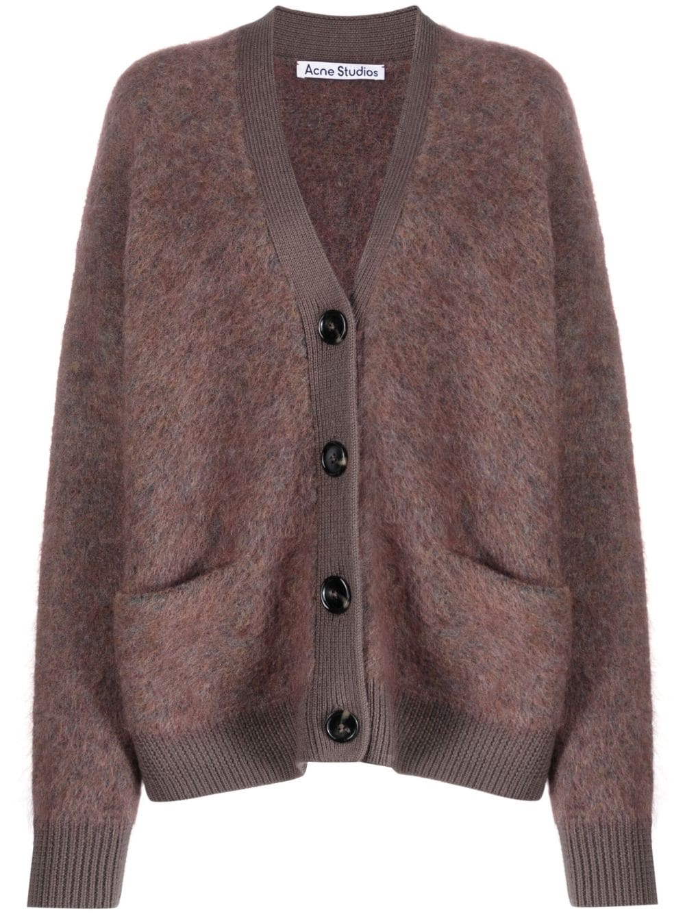 Wool Cardigan Acne Brown Cardigan ACNE STUDIOS CARDIGAN IN LANA E