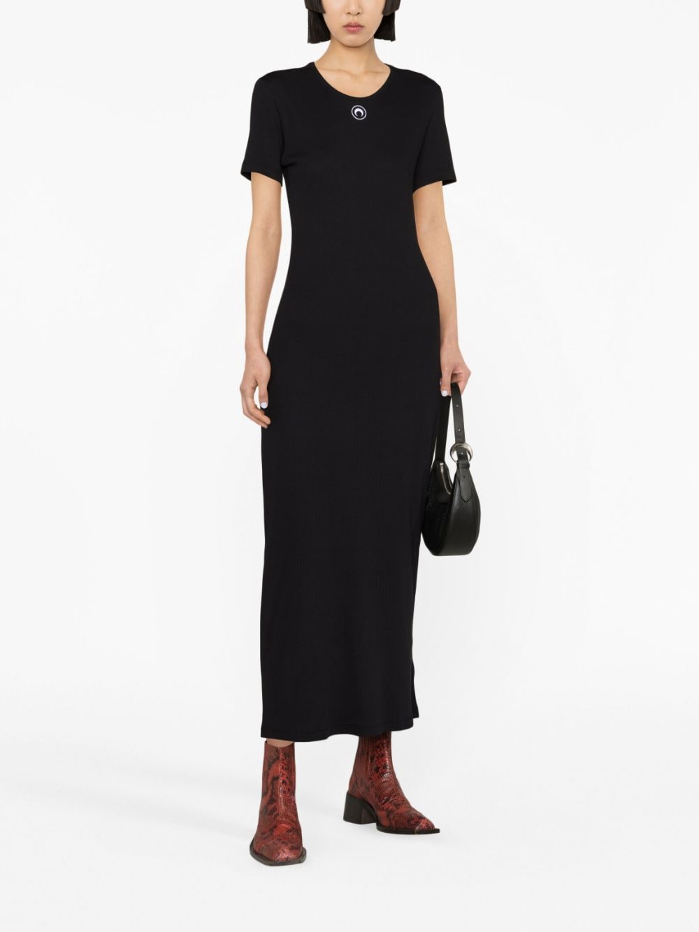 MARINE SERRE Marine Serre Moon Detail Midi Dress